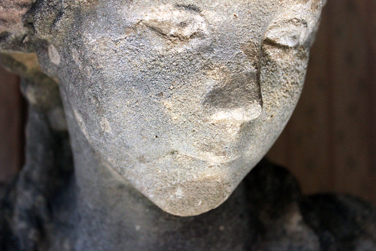 A Victorian Period Weathered Stone Bust of a Classical Female c.1880 – Doe & Hope