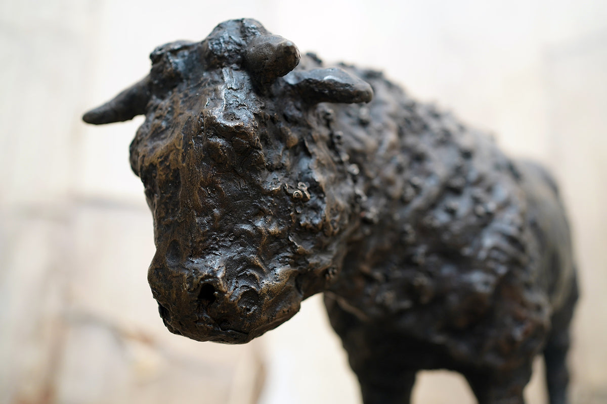 Beth Carter; Bull with Flowers; Bronze Resin; 3/15 – Doe & Hope