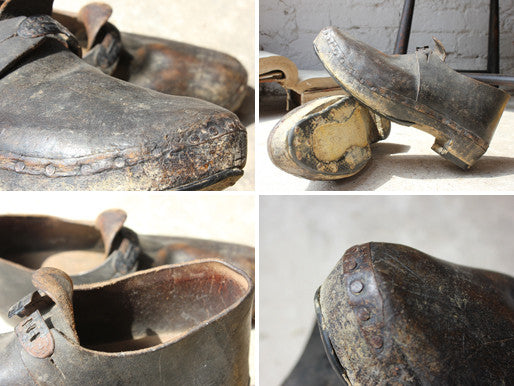 A Charming Pair of 19thC Wooden & Leather Pitt Lancashire Clogs – Doe ...