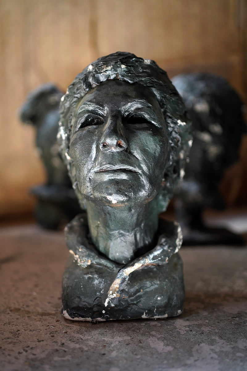 A Group of Four 20thC English School Studio Plaster Portrait Busts ...