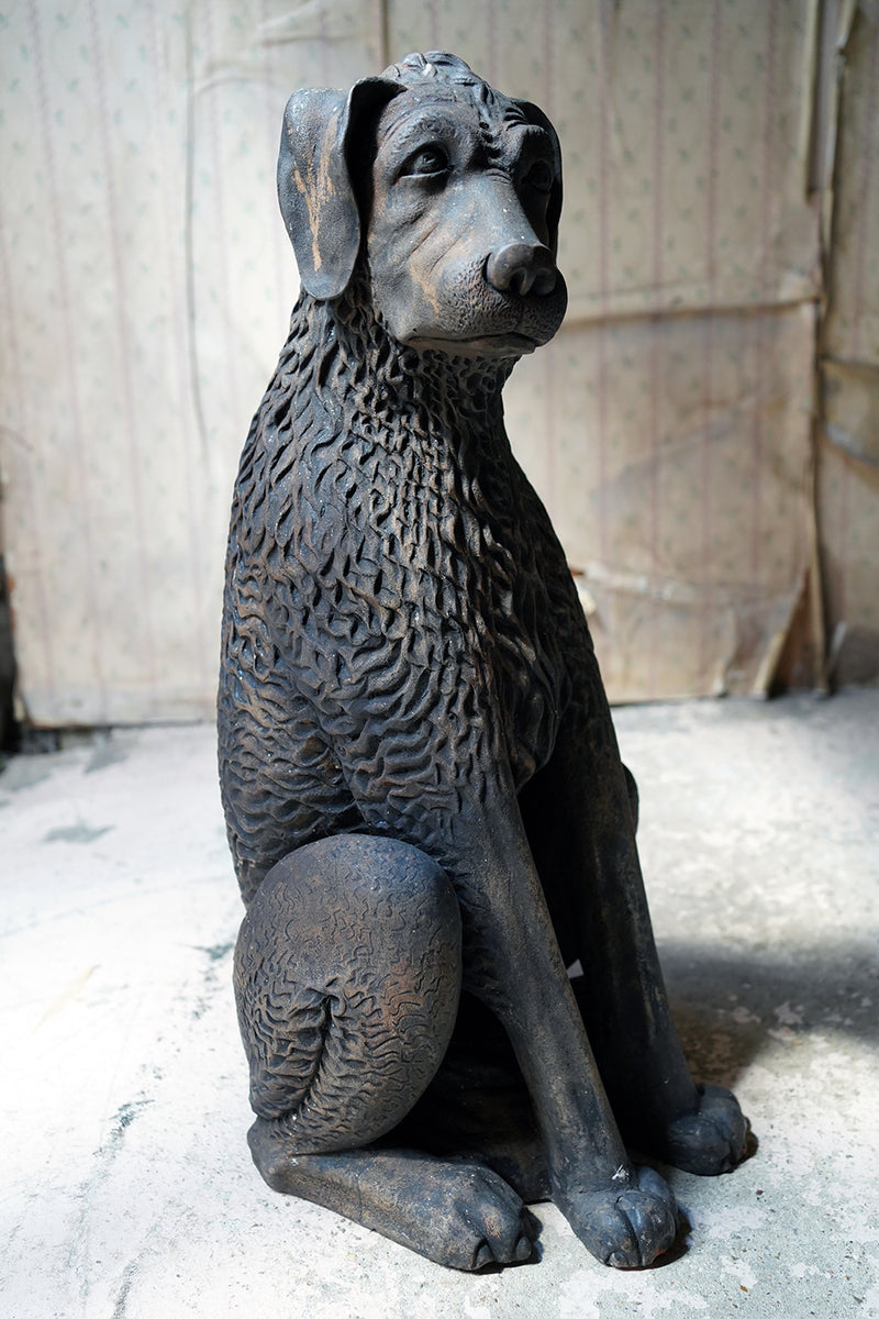 A French Animalier Bronzed Terracotta Sculpture of a Dog c.1900 – Doe ...