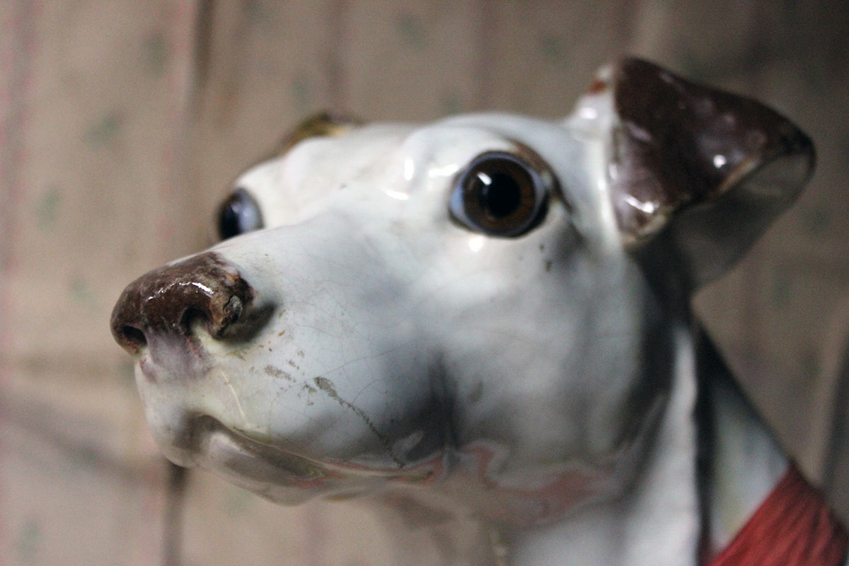A Rare Life-Sized Late 19thC French Tin-Glazed Terracotta Figure of a ...