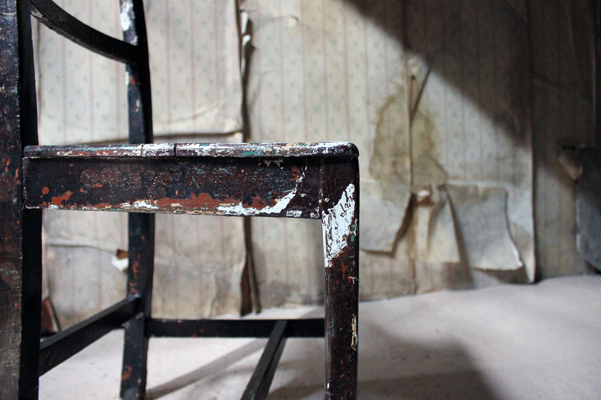 A Mid 19thC Irish Painted Carpenters Side Chair c.1840 – Doe & Hope
