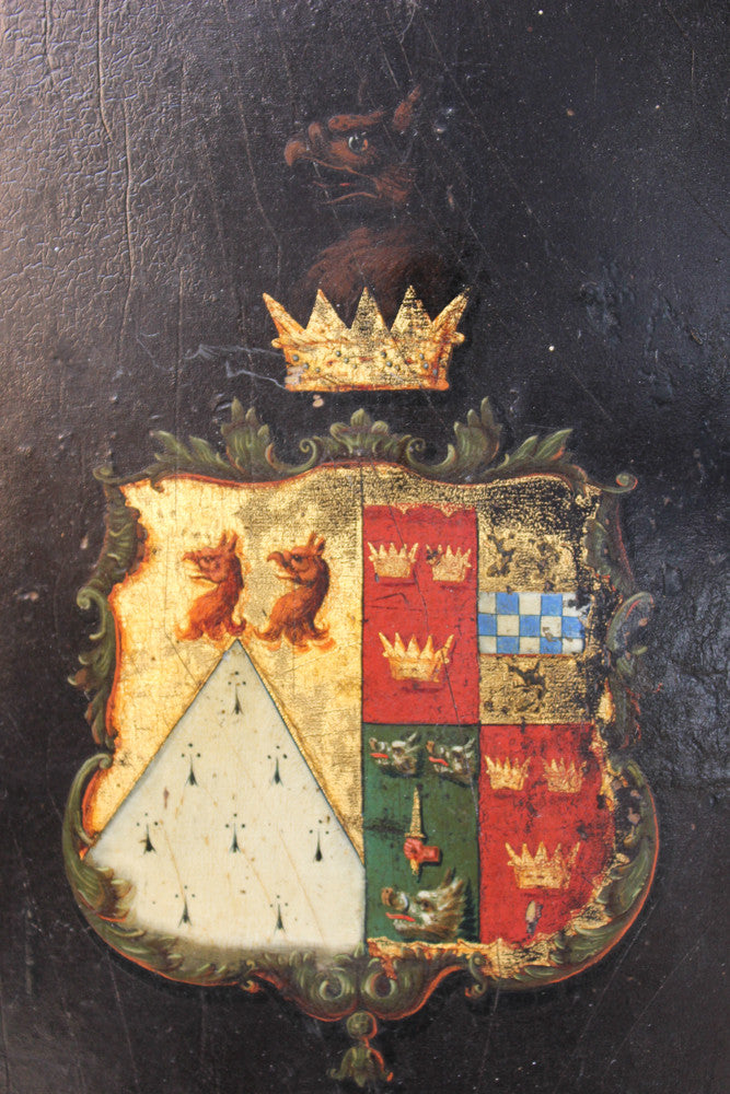 A Fine c.1815 Coach Panel Armorial: The Marital Arms of Lieutenant Gen ...