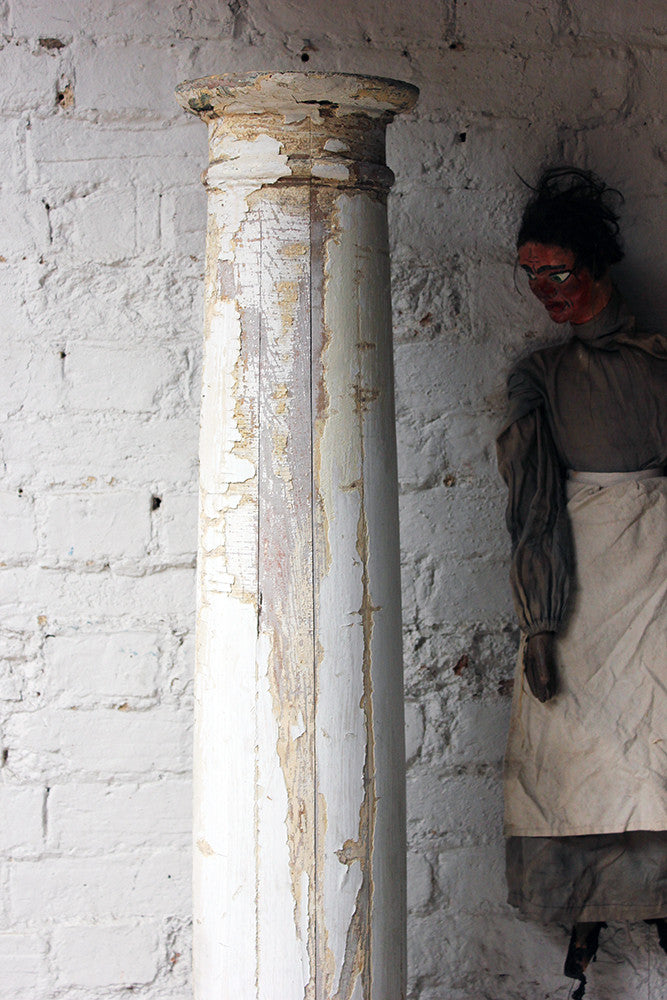 A Decorative Painted Pine Column c.1900 – Doe & Hope